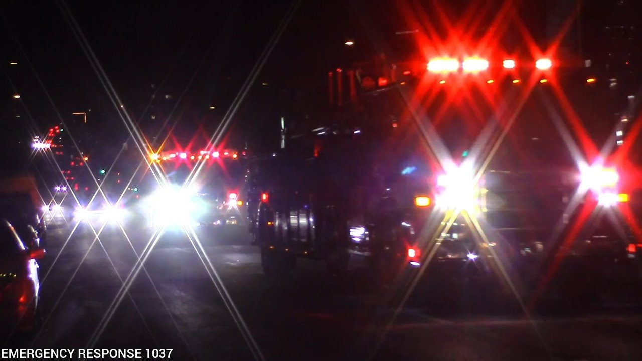 LAFD RESPONDING LIGHTS AND SIRENS - YouTube
