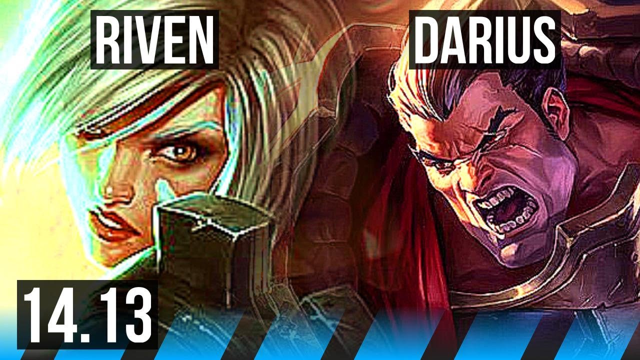 RIVEN vs DARIUS (MID) | 11/1/6, 65% winrate, Dominating | EUNE Master | 14.13 - YouTube