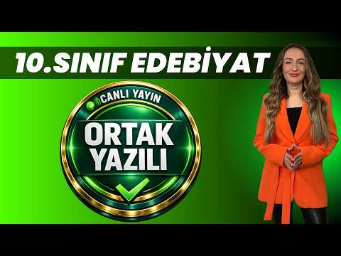 10.SINIF EDEBİYAT 2.DÖNEM 1.YAZILI SORULARI / 🔴 CANLI YAYIN / 18.30 BAŞLIYORUZ