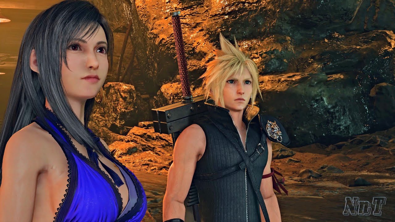 FFVII REBIRTH: Tifa Remake Purple Dress Mod Gameplay #3 - YouTube