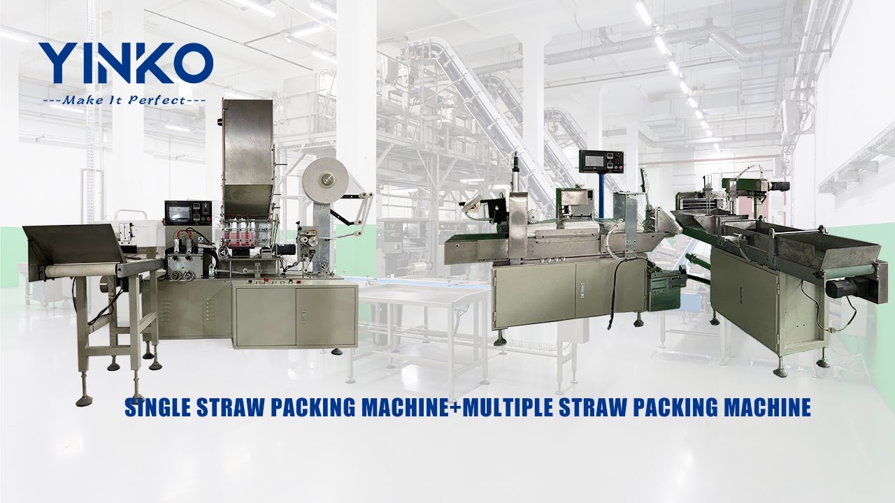 Single Straw Packing Machine & Multiple Straw Packing Machine Working ...