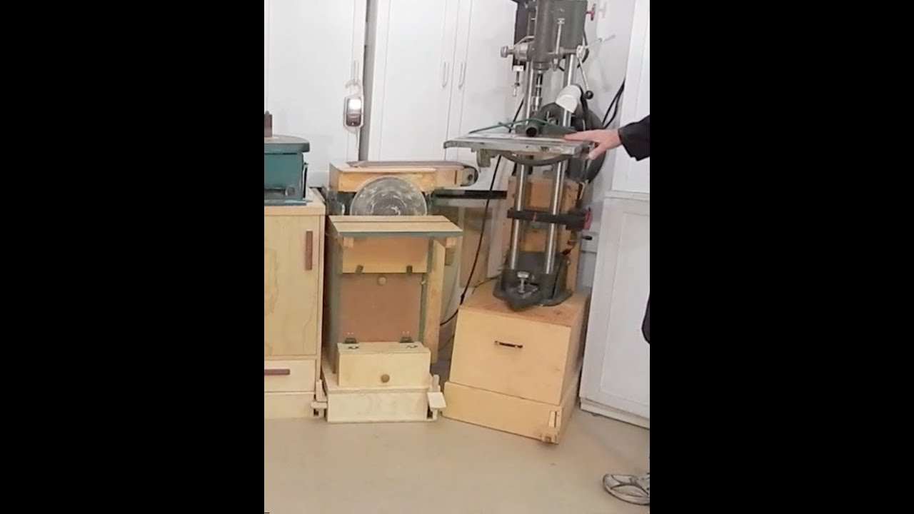 Retracting Casters 5 of 6 - ShopSmith/BeltDisc Sander - YouTube