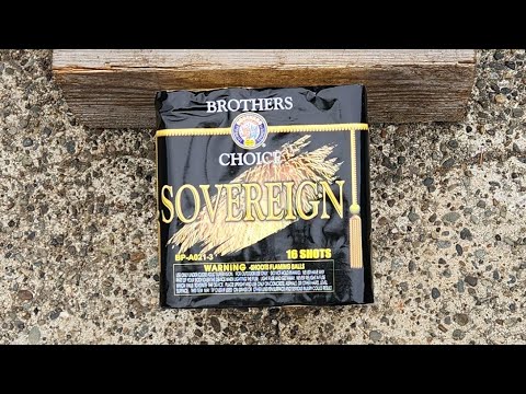 Sovereign by Brothers Fireworks 350g - YouTube