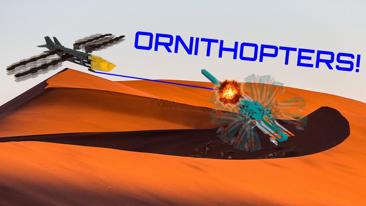Dune Style Ornithopter Battle on Doon! - Multiplayer Trailmakers - YouTube