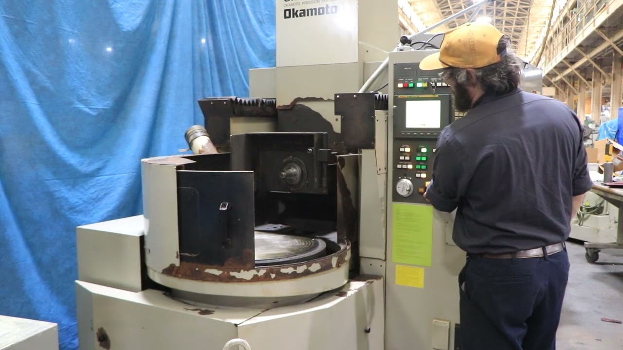 OKAMOTO CNC "PRECISION" (MADE IN JAPAN) ROTARY SURFACE GRINDER - YouTube
