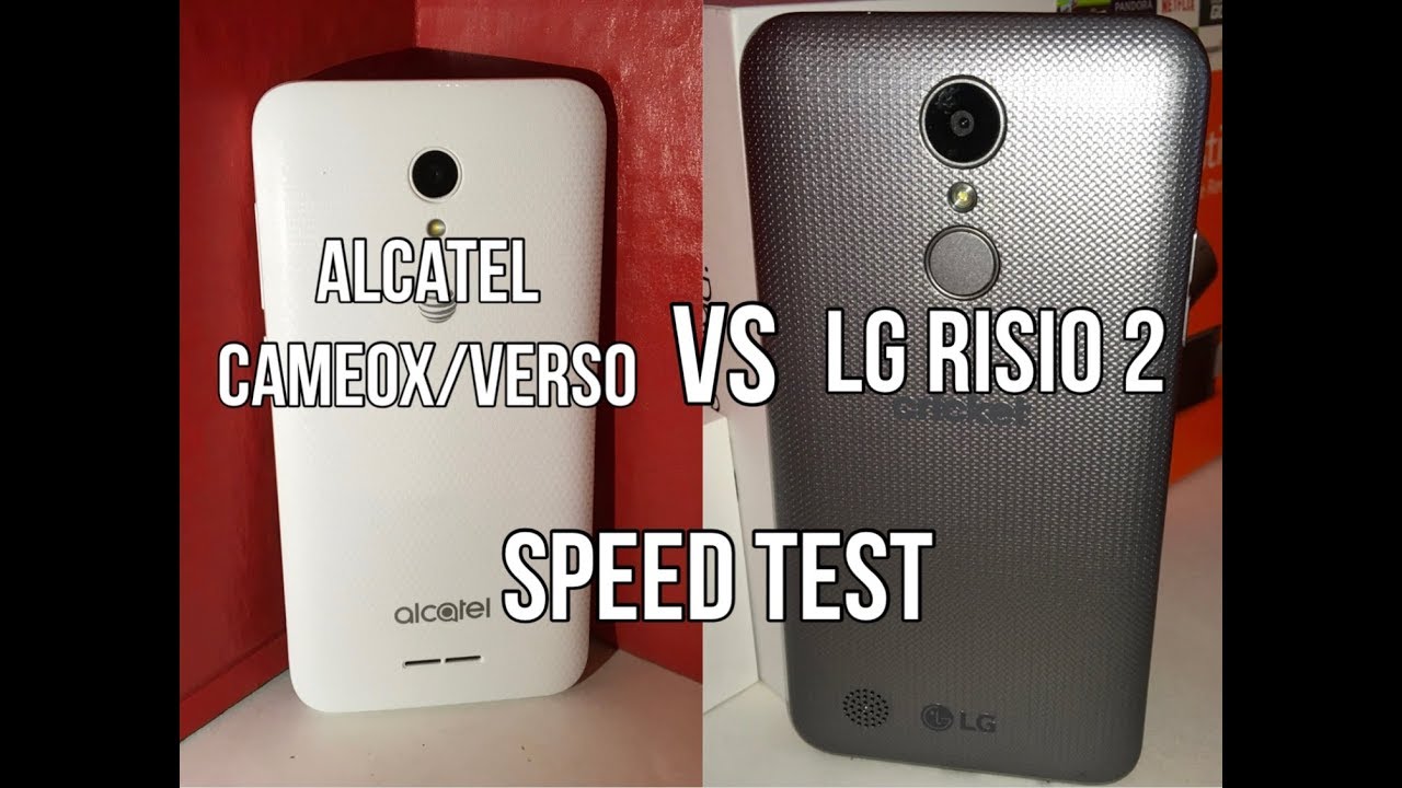 Alcatel Cameox/Verso VS LG Risio 2 Speed Test - YouTube