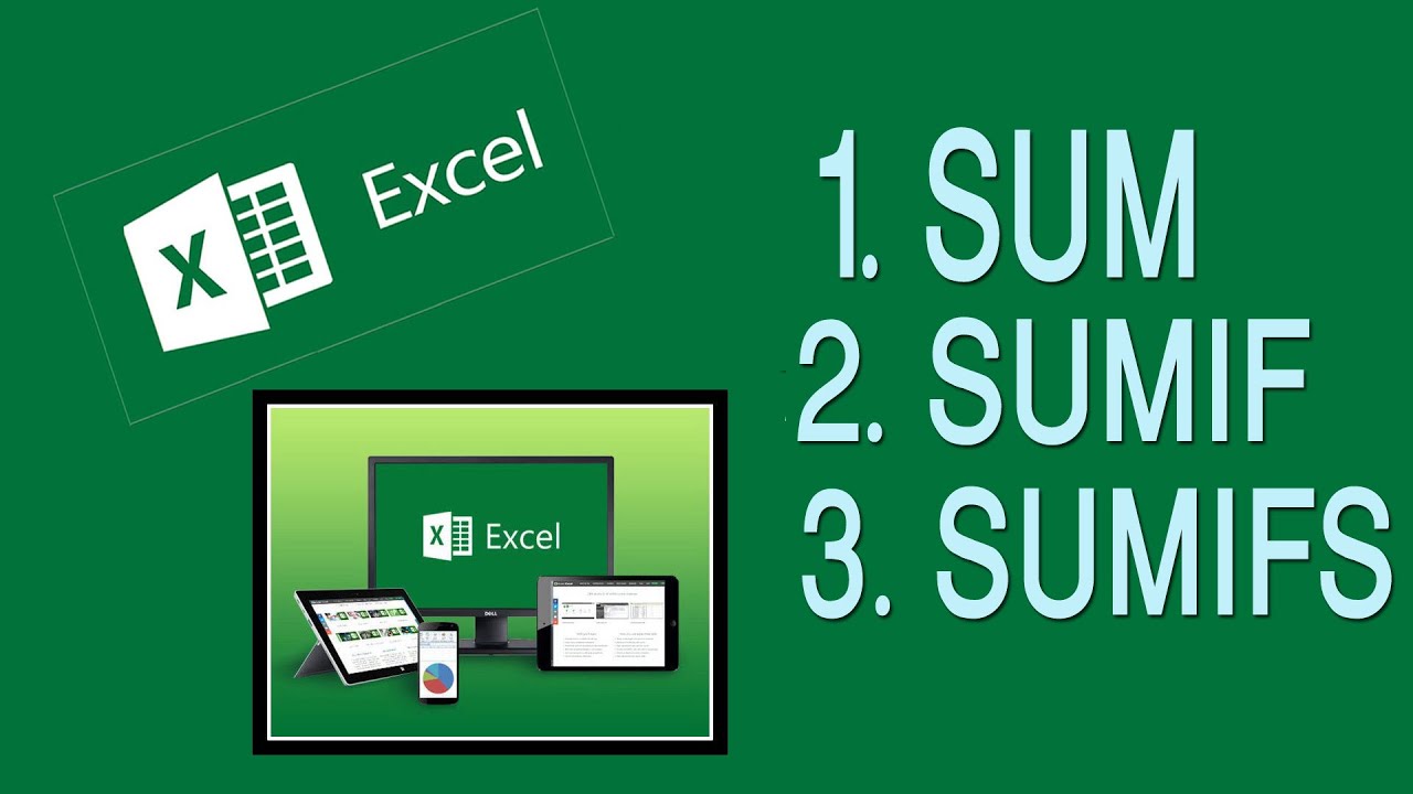 How To Use SUM SUMIF And SUMIFS Formula In Excel YouTube How To Use SUM SUMIF And SUMIFS Formula In Excel YouTube