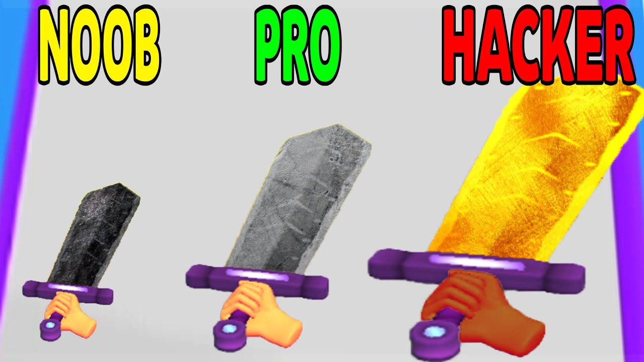 Sword Melter - NOOB VS PRO VS HACKER - YouTube