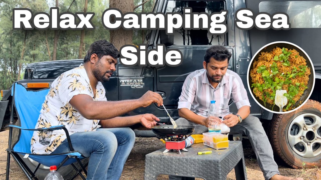 Relax Camping Sea Side | Beach Side Camp | Travel Camper Vlogs - YouTube