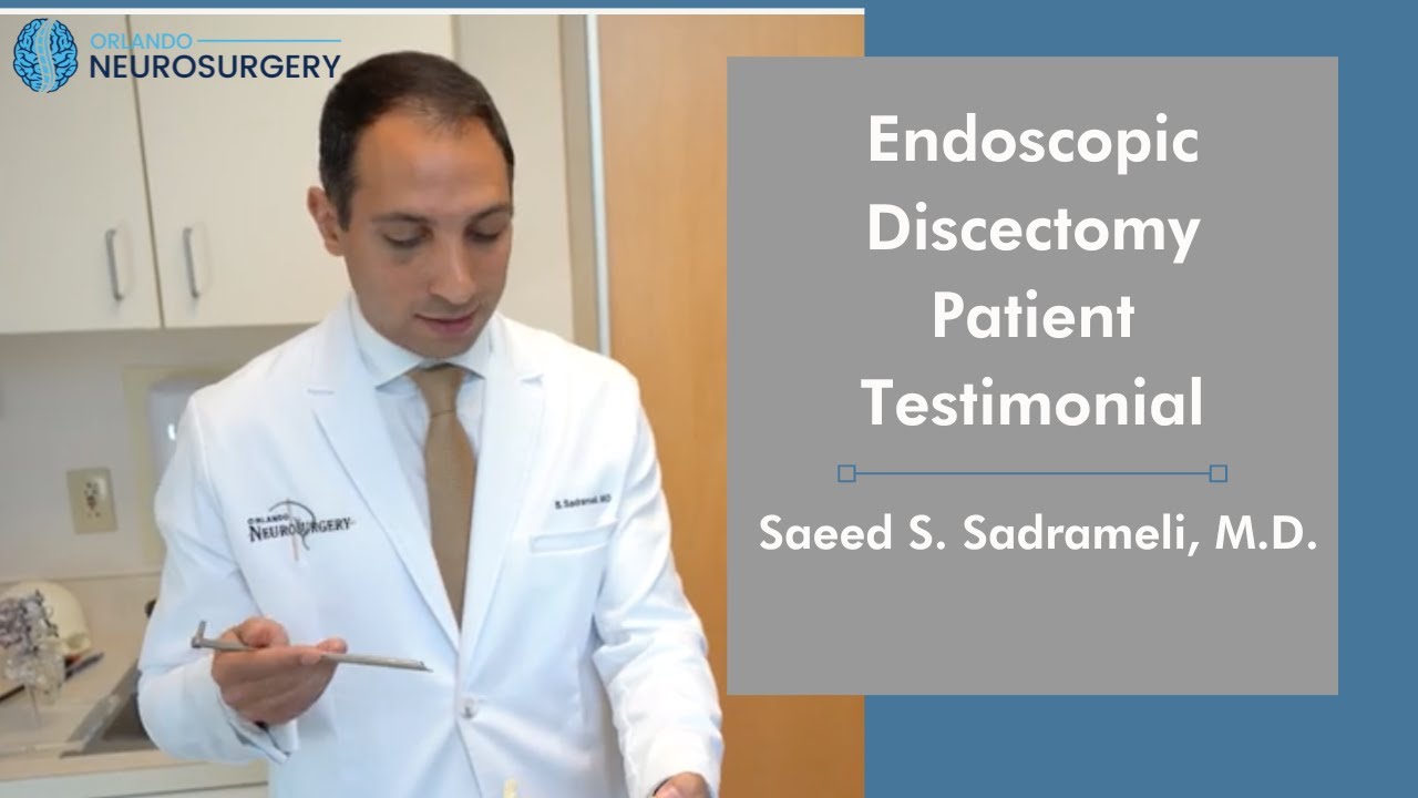 Endoscopic Discectomy Patient Testimonial | Saeed S. Sadrameli, M.D ...