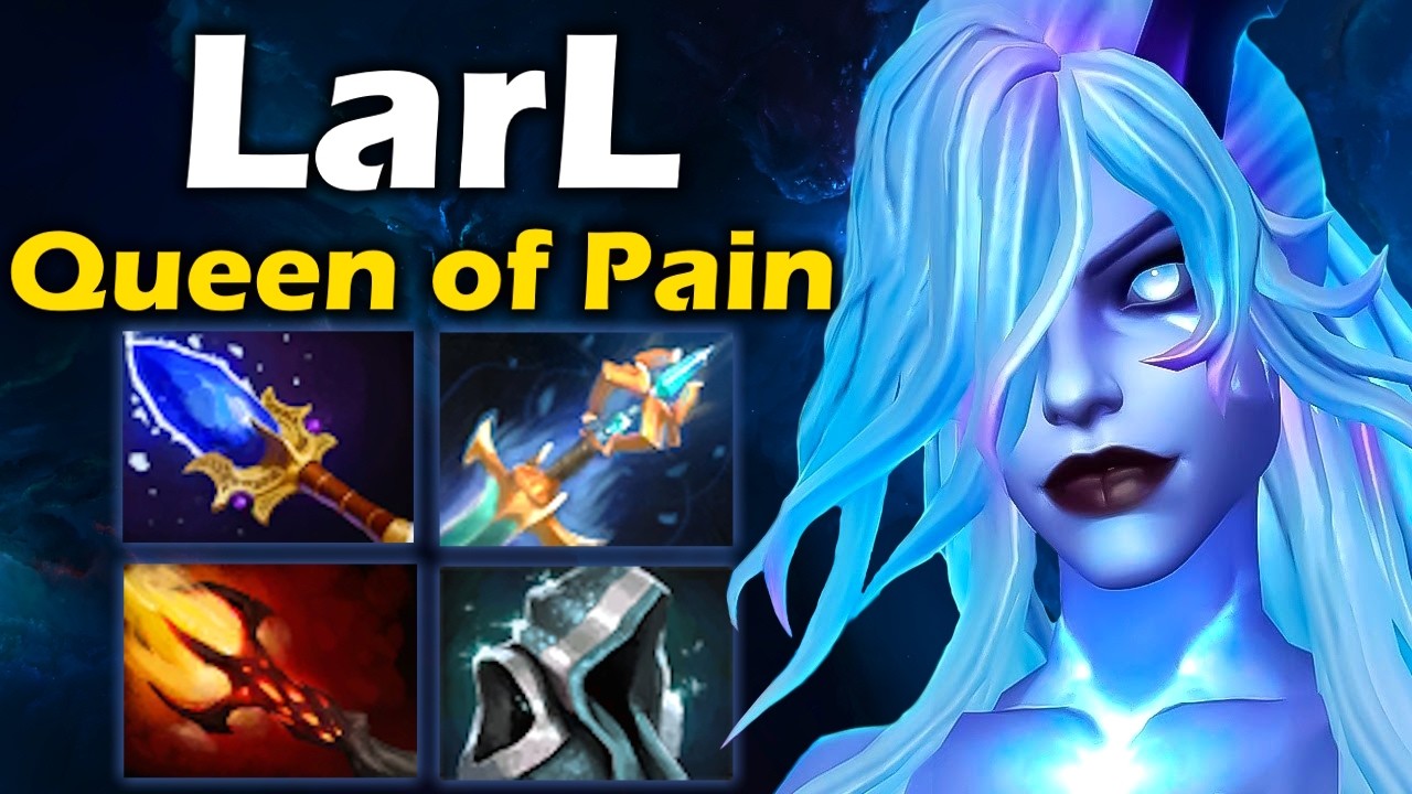 Ларл на Новой Квопе Попался с Яторо - Larl Queen of Pain 7.36 ДОТА 2 ...