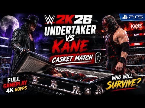 WWE 2K26 Undertaker vs Kane Casket Match | PS5 Gameplay | Full Match | 4K 60FPS