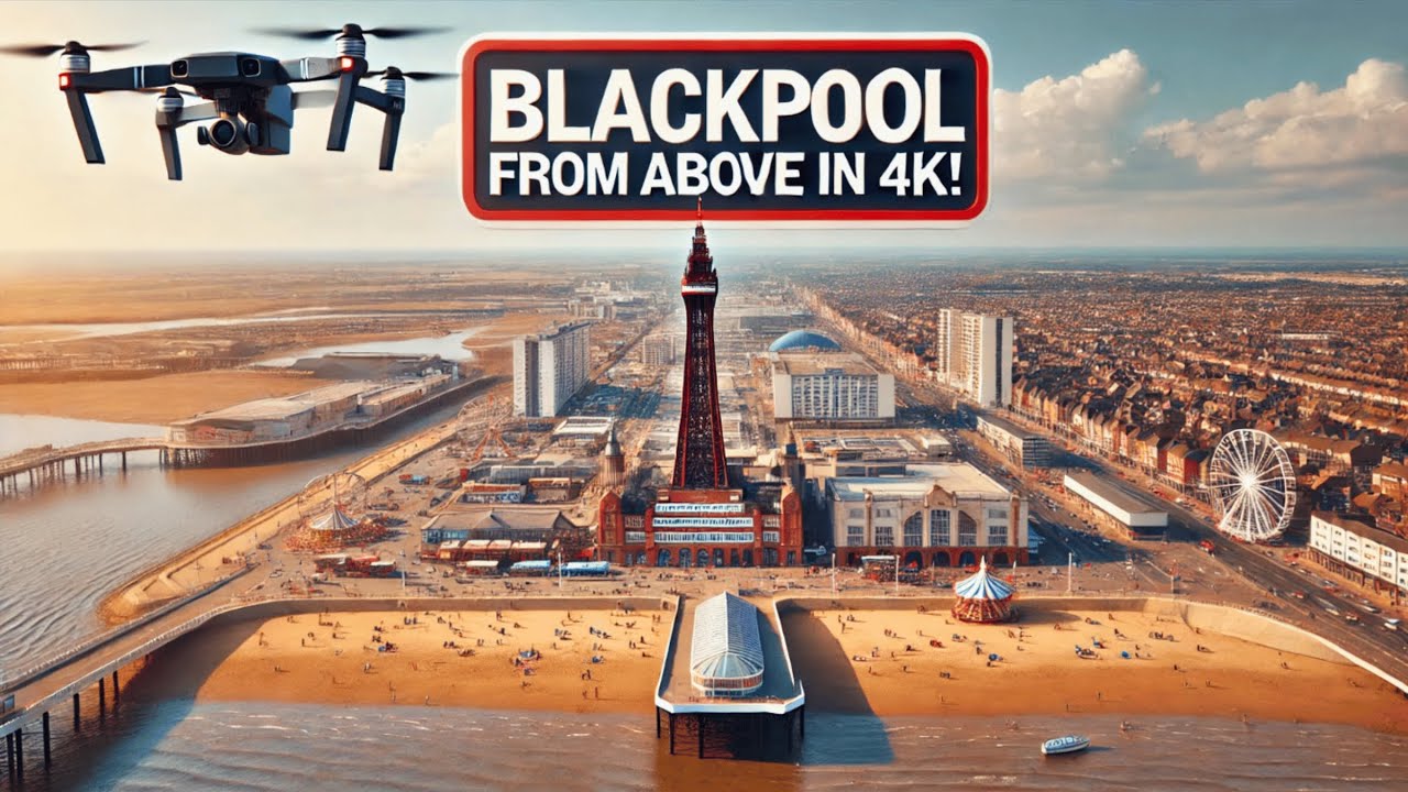 Blackpool Drone Footage Flight Over the Iconic BLACKPOOL Seaside Haven ...