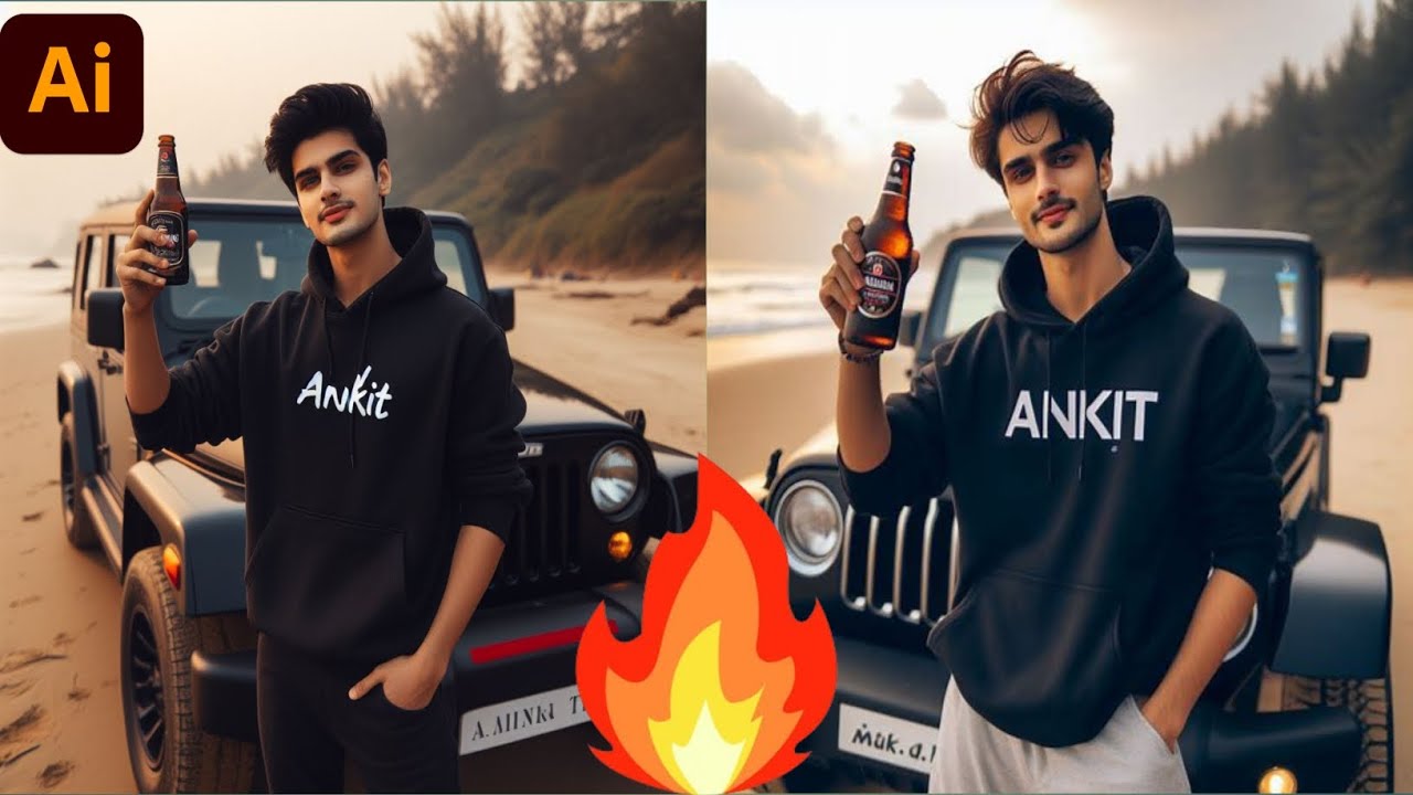 Attitude Boys & Girls with Thar car ai photo generator | Bing image ...