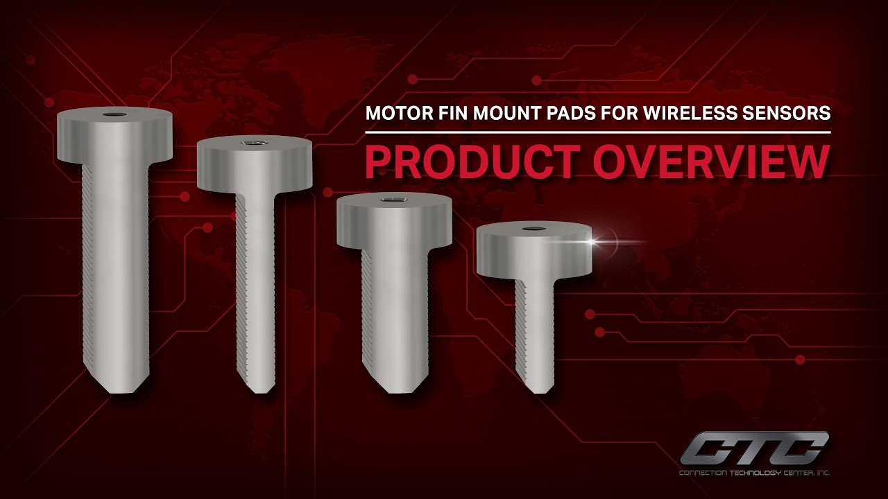 Motor Fin Mount Pads for Wireless Sensors | CTC - YouTube