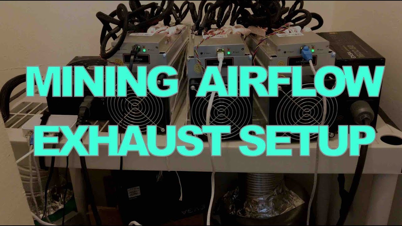 Mining Airflow Setup Antminer 800+ CFM - YouTube