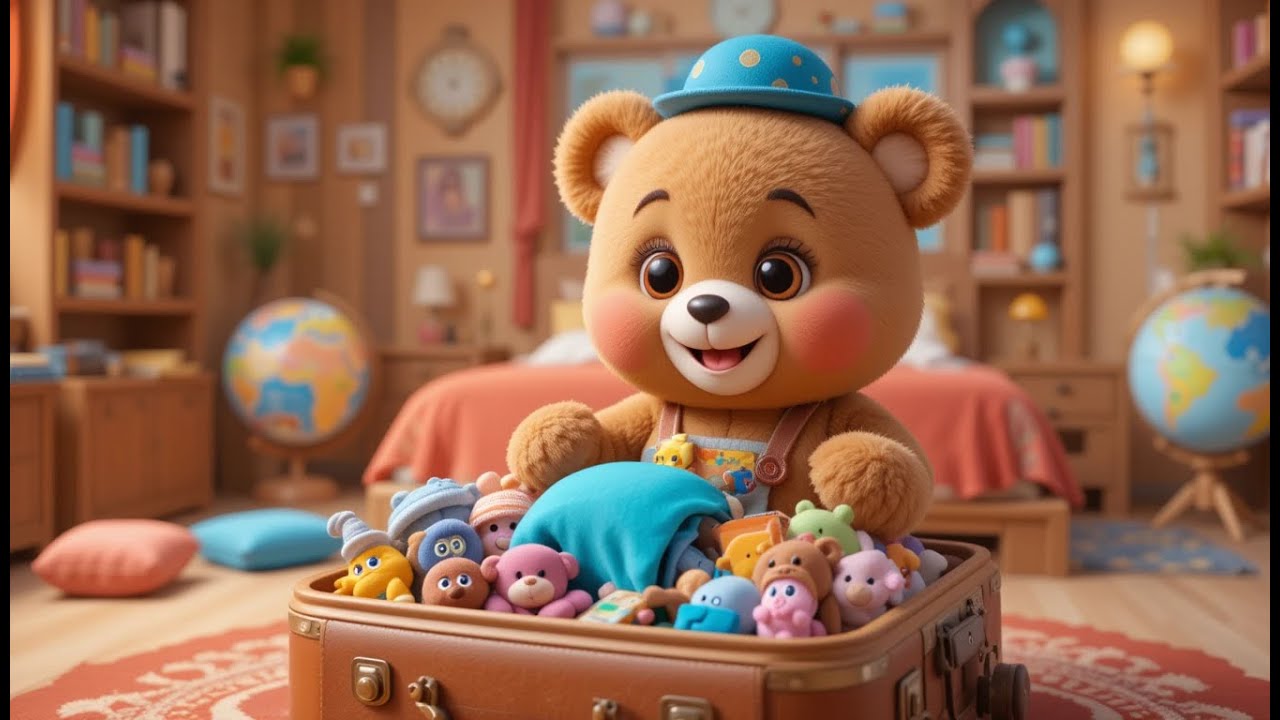 Teddy Bear’s Travel Book | Fun Adventure Song for Kids | Nursery Rhymes ...