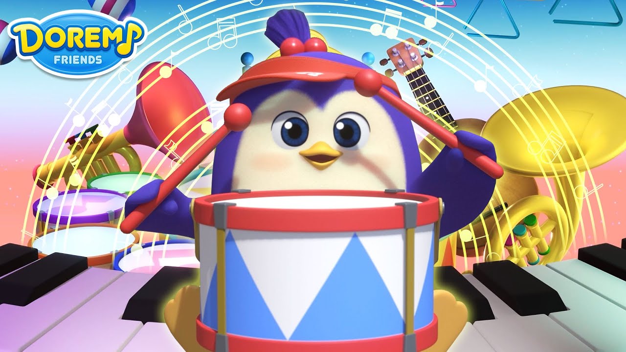 Playing Musical Instruments│Baby Song│1 to 10 Song│Doremi Friends Song ...