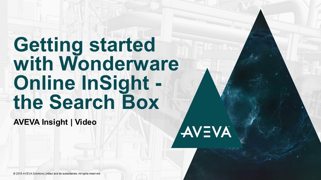 Getting started with Wonderware Online InSight - the Search Box - YouTube