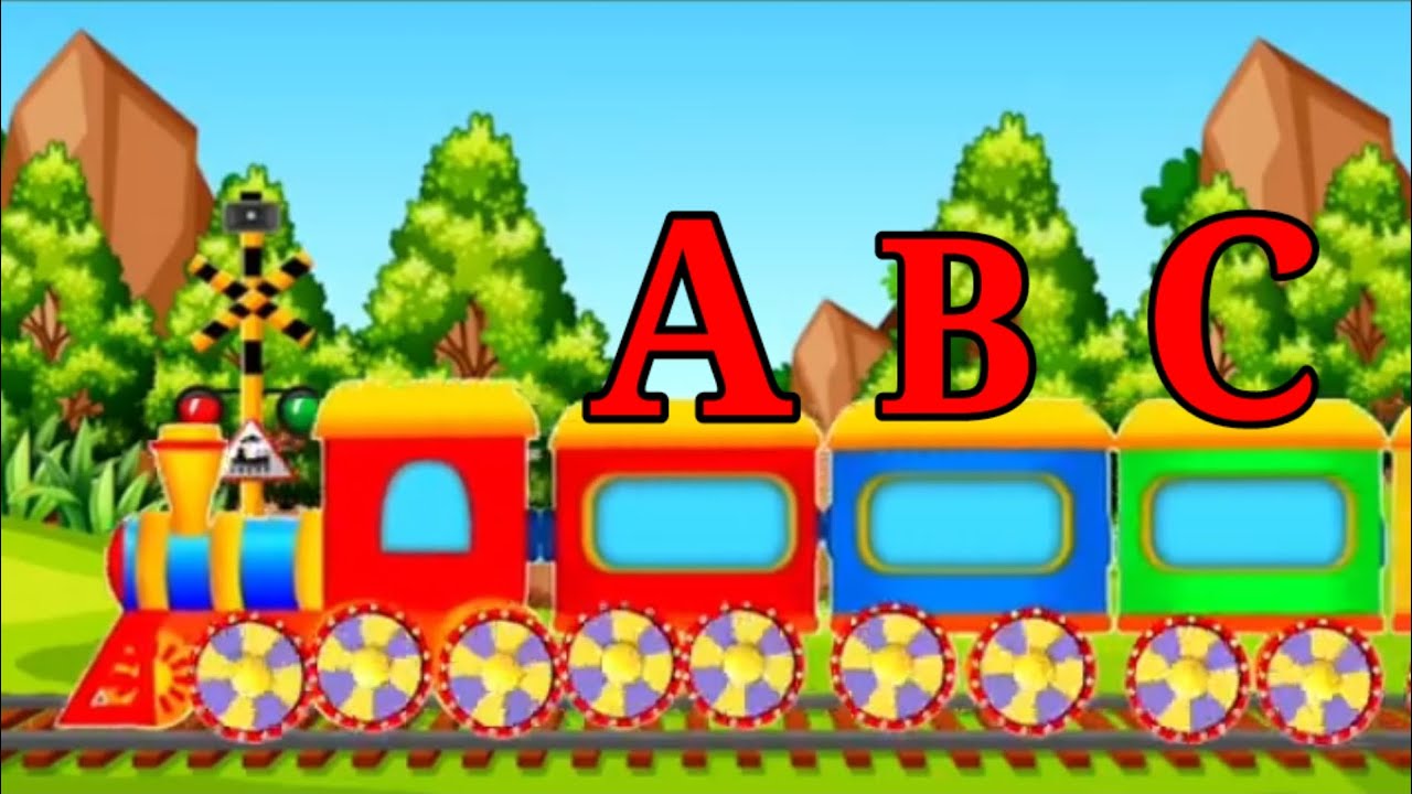 Learn alphabet train song || ABCD Alphabet song|| 3D animation alphabet ...