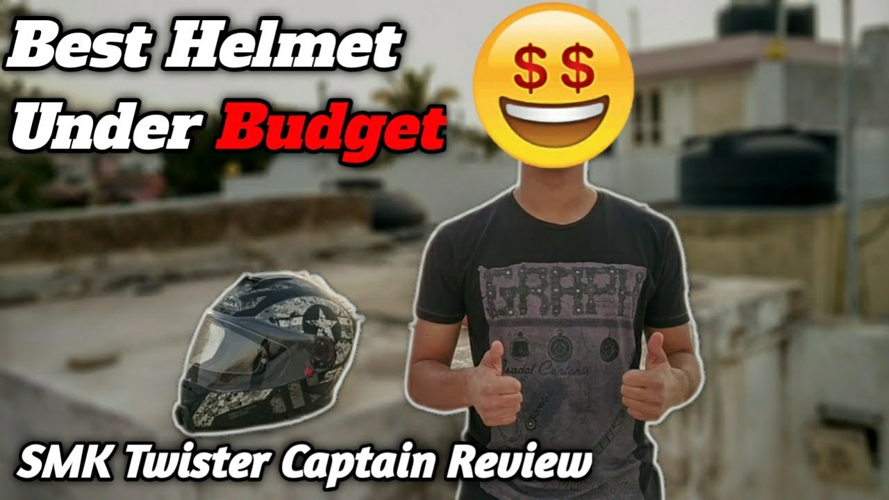Best Helmet Under Budget | SMK Twister Captain Helmet Review - YouTube