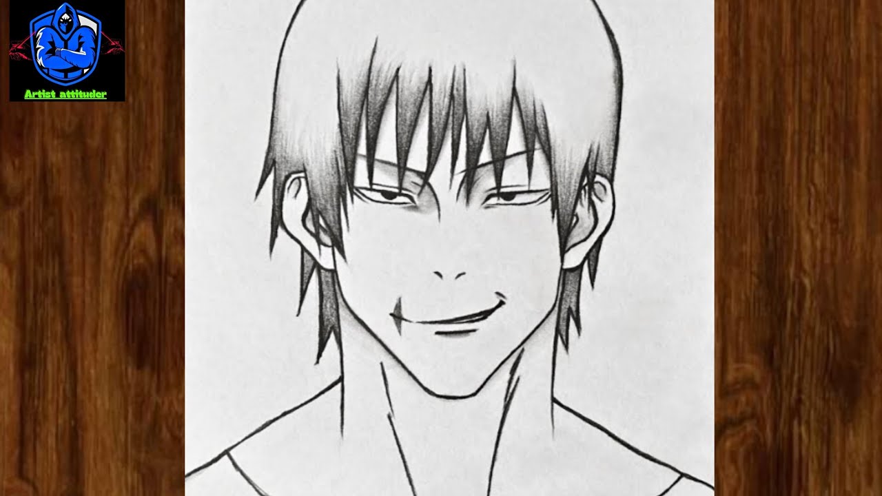 How to Draw Toji Fushiguro from Jujutsu Kaisen | Anime drawing videos ...