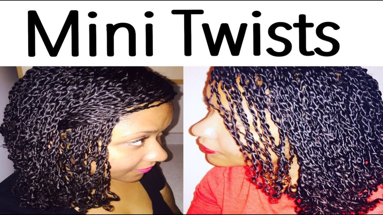 Mini Twists Protective Style on Natural Hair | Natively Natural - YouTube