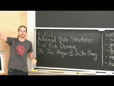 Advanced Data Structures - MIT - Lec 01 - YouTube