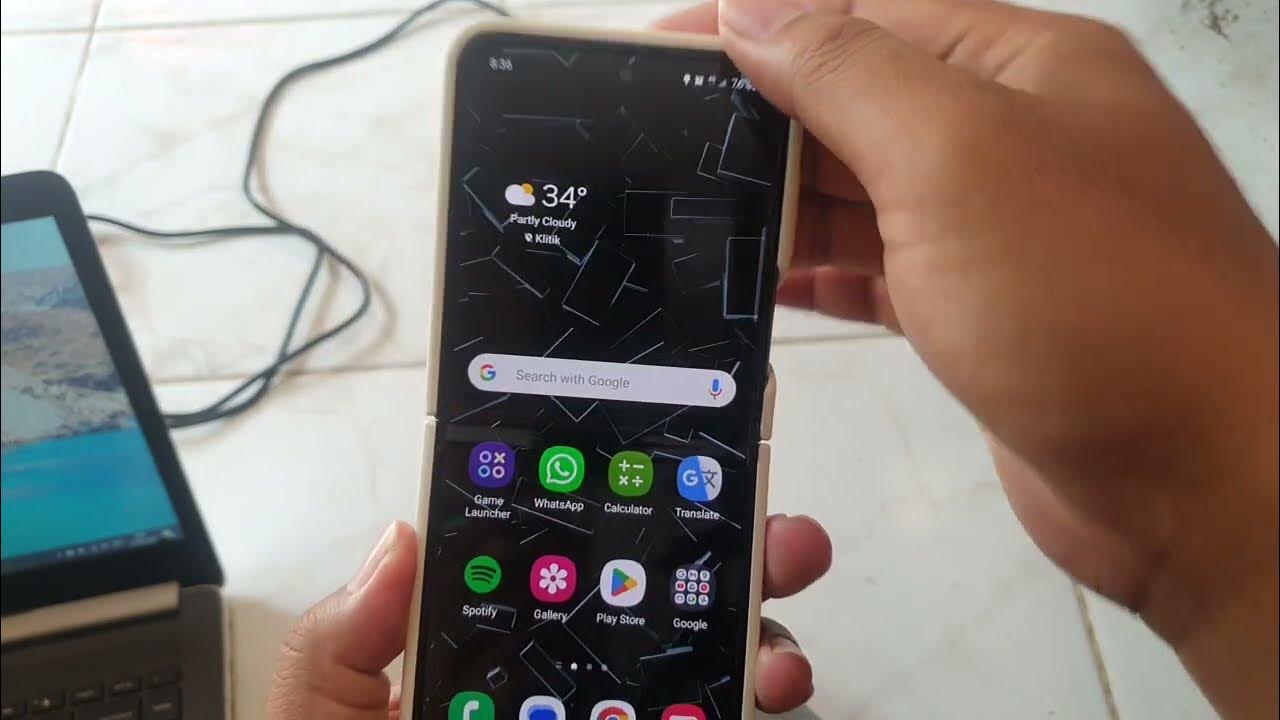 SAMSUNG Galaxy Z Flip 5: How to Customize Notifications Icons in the Status Bar (Android 13 ...