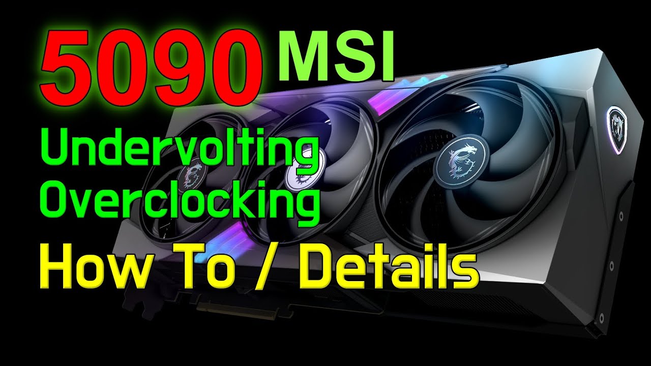 MSI RTX 5090 - Undervolting + Overclocking - How To, Details - YouTube MSI RTX 5090 - Undervolting + Overclocking - How To, Details - YouTube