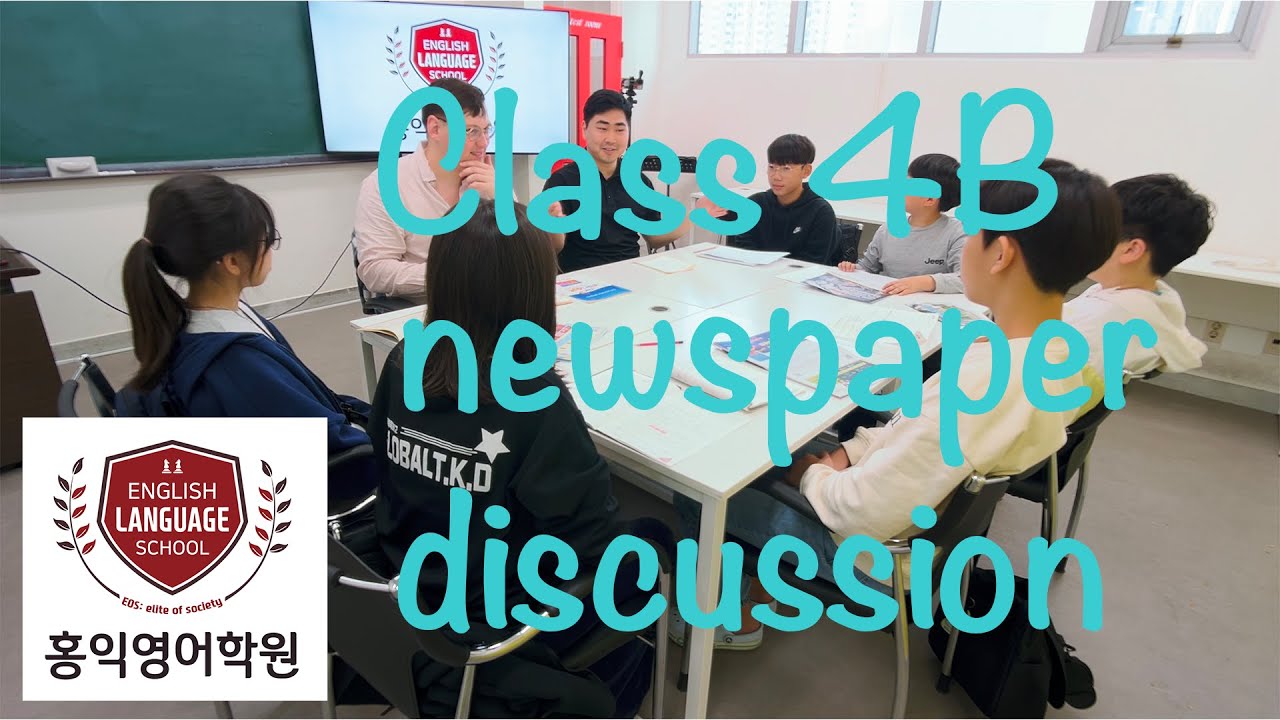 Class 4B newspaper article discussion | ESL class discussion speaking ...
