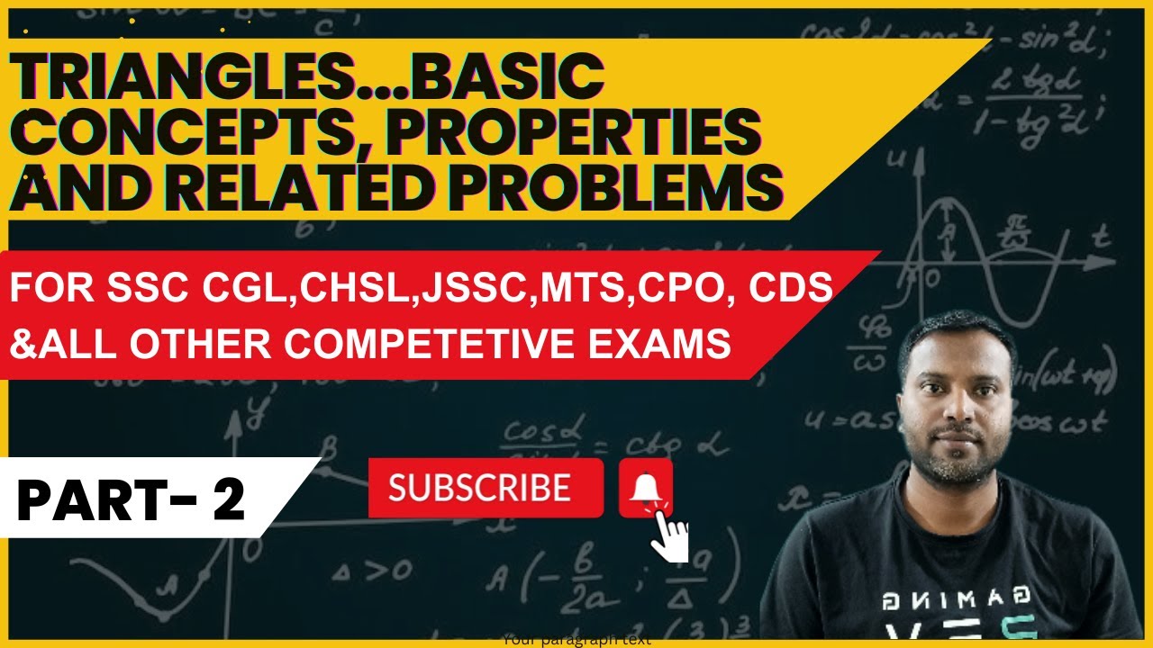 Class#7 Triangle basic Concepts, Properties and related Problems Part-2 ...