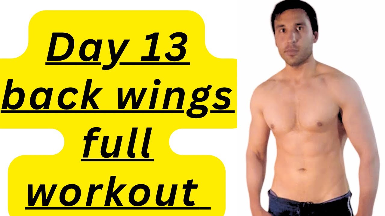 90 days challenge back wings full workout - YouTube
