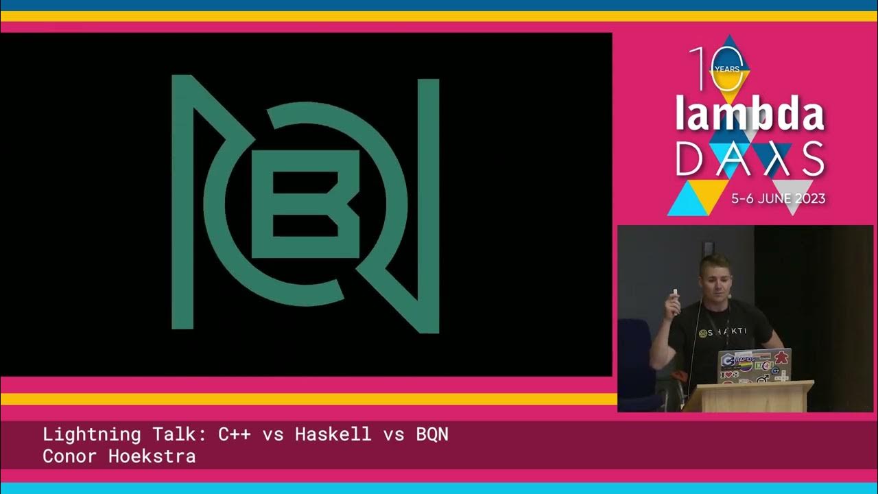 Lightning Talk: C++ vs Haskell vs BQN by Conor Hoekstra | Lambda Days 2023 - YouTube