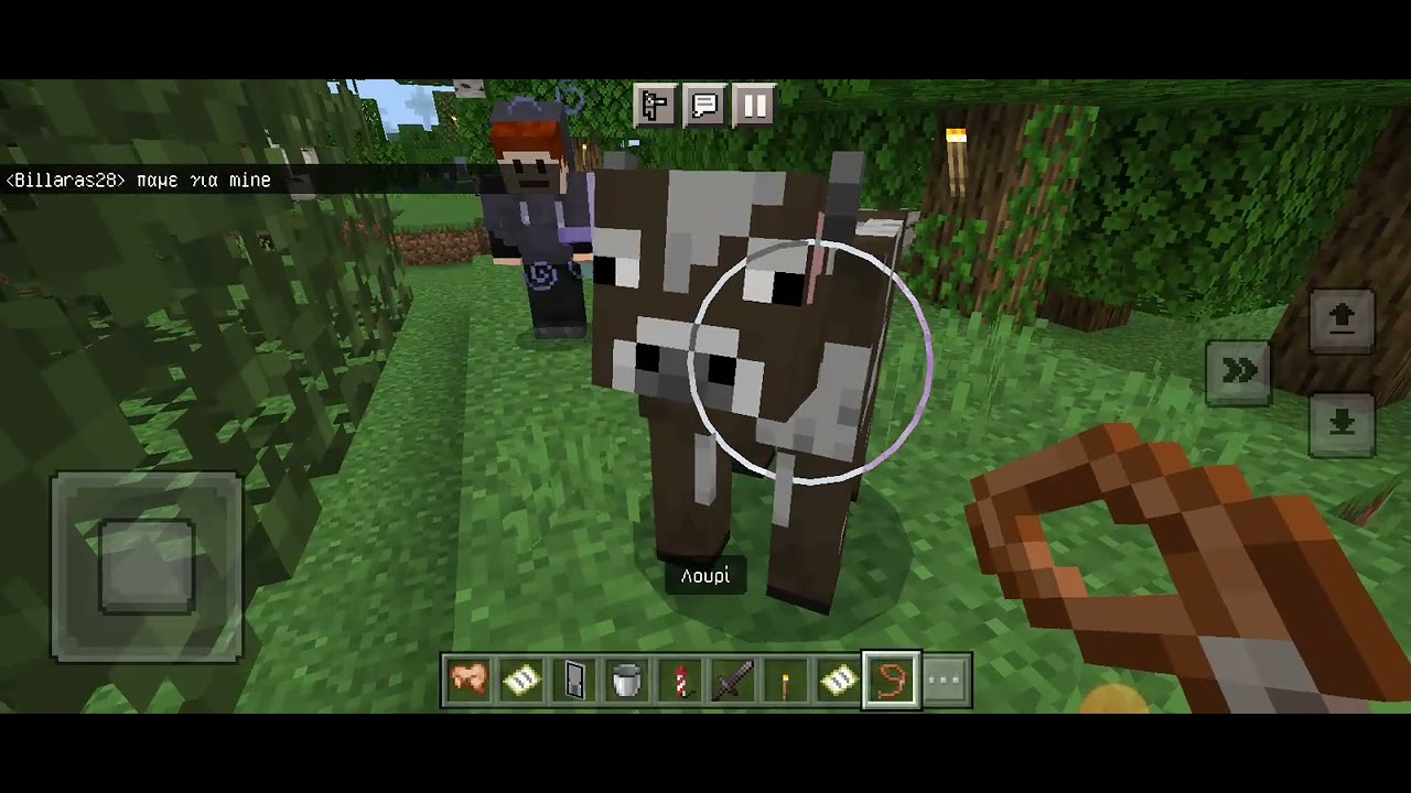 βρήκαμε κολλημένη αγελάδα στο Minecraft - YouTube