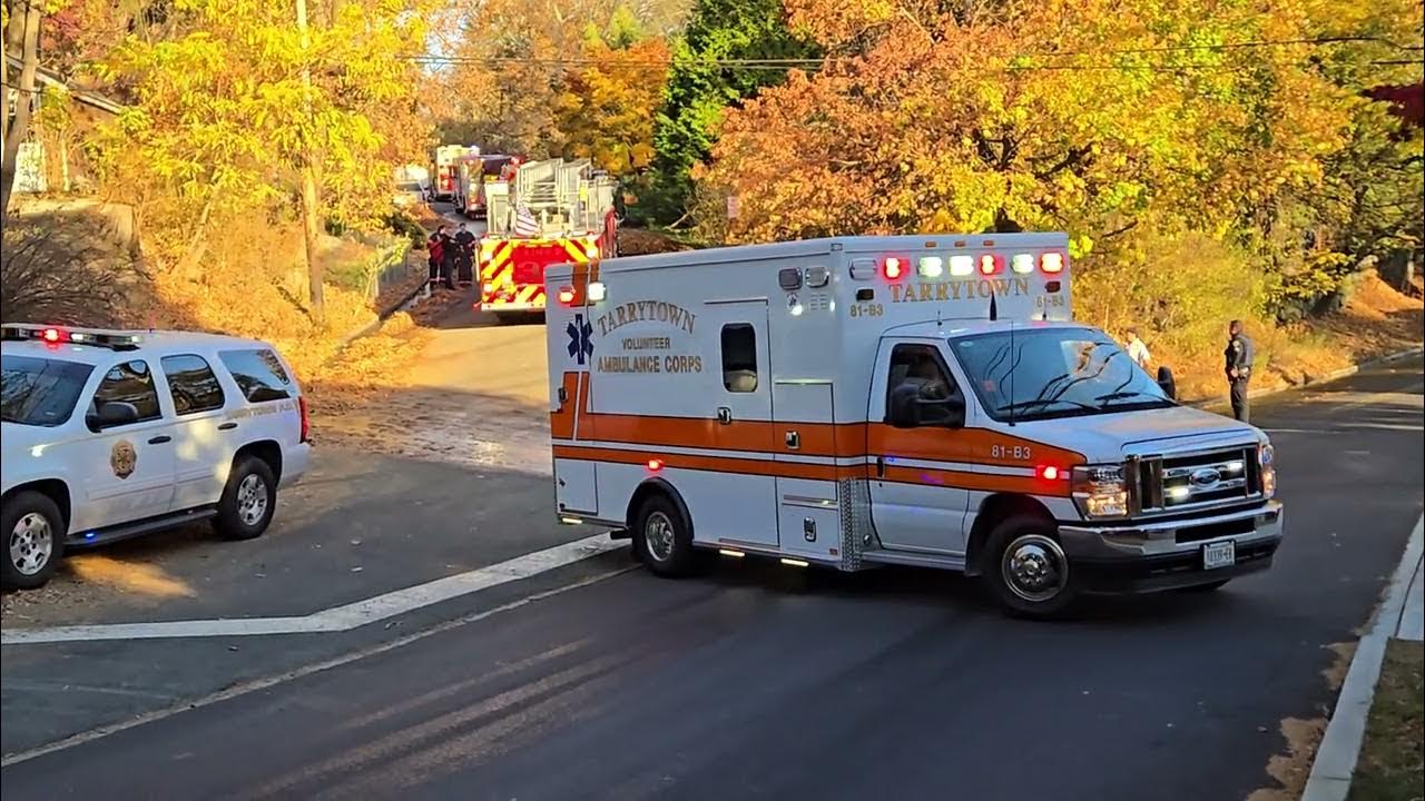 Tarrytown E79, 81-B3, T37, E76, & E80 clearing from the structure fire 11/3/24 - YouTube