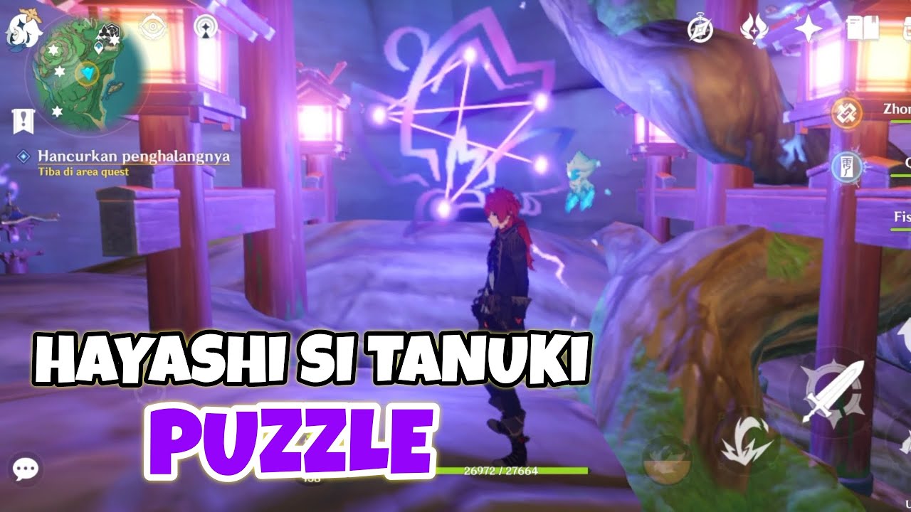 Genshin Impact | Susunan Urutan Puzzle Quest Hayashi Si Tanuki - YouTube