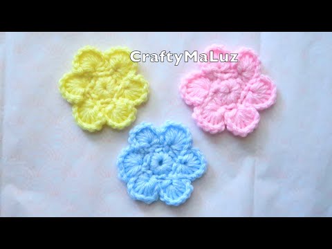 CROCHET TUTORIAL 🌺 Hermosa flor tejida a crochet paso a paso - YouTube
