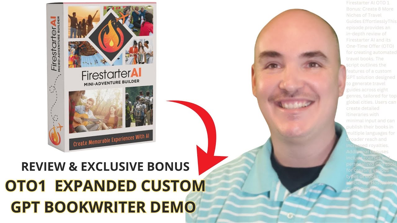 FIRESTARTER AI OTO 1 BONUS Expanded Custom Book Writer - Firestarter AI Review Bonuses Demo ...