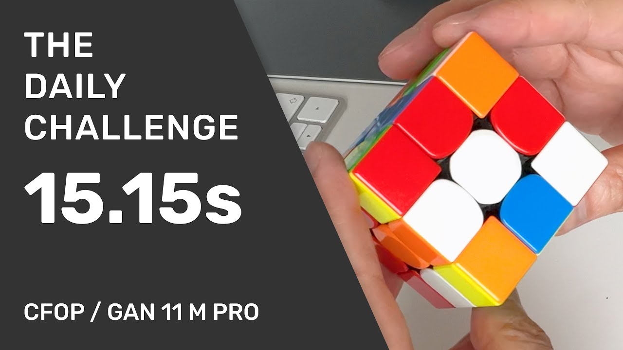 Solved a Rubik's Cube in 15.15s - Sub 20 - CFOP - Scramble & Subtitles ...