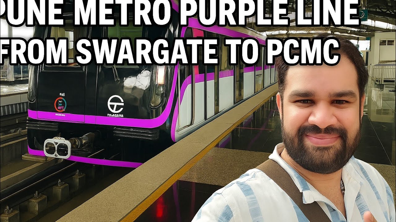 Pune Maha Metro Purple Line from Swargate to PCMC Timelapse video ...