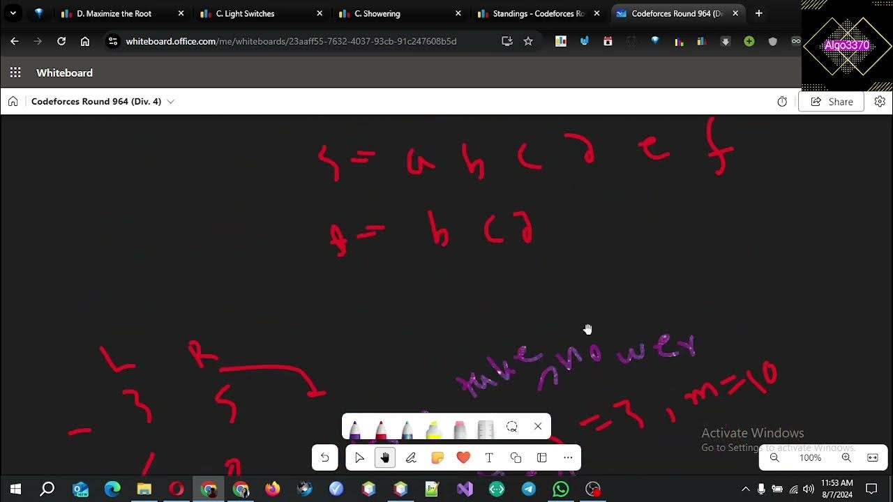 C. Showering | Codeforces Round 964 (Div. 4) | CP in Bangla | java solution - YouTube