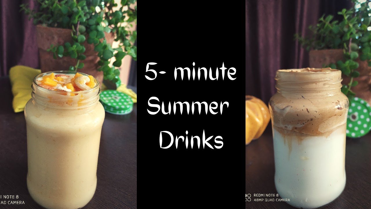 DALGONA COFFEE RECIPE|| MANGO SHAKE RECIPE|| EASY SUMMER DRINKS|| HOW ...