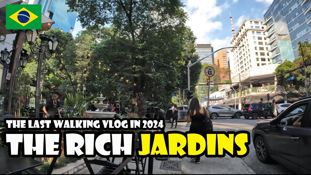 WALK VLOGGING IN JARDINS - ONE OF THE RICHEST NEIGHBORHOODS IN SÃO ...