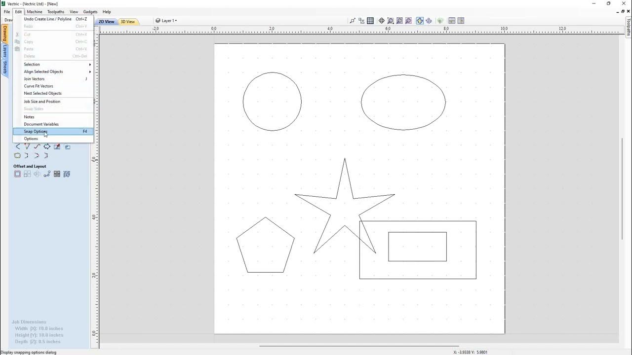 Introduction to Drawing | Vectric V11.5 Tutorials - YouTube