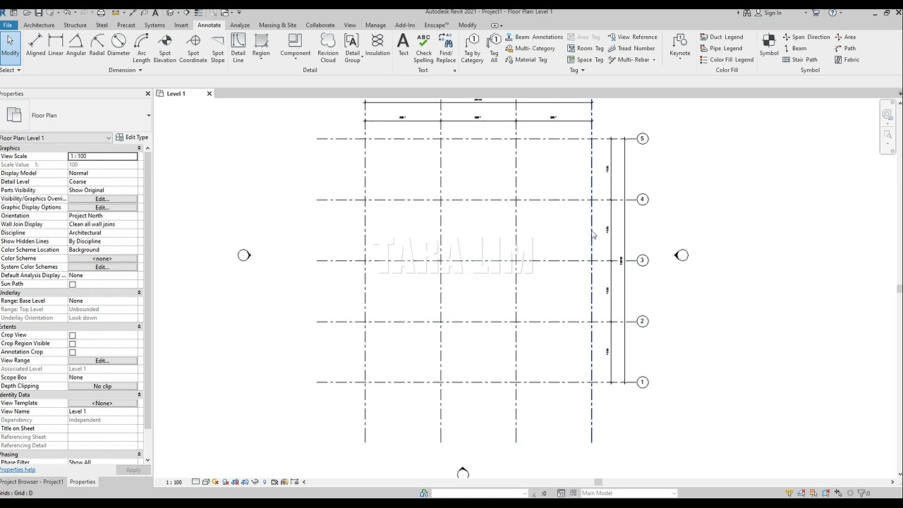 03_How to Create Grid Line Revit - YouTube