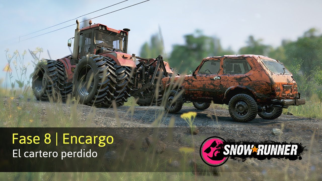 SnowRunner | El tractor puede con este auto? | El cartero perdido ...