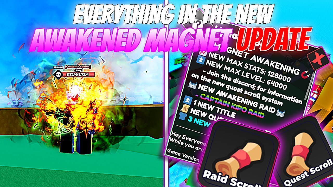 EVERYTHING IN THE NEW AWAKENED MAGNET UPDATE (One fruit Simulator ...