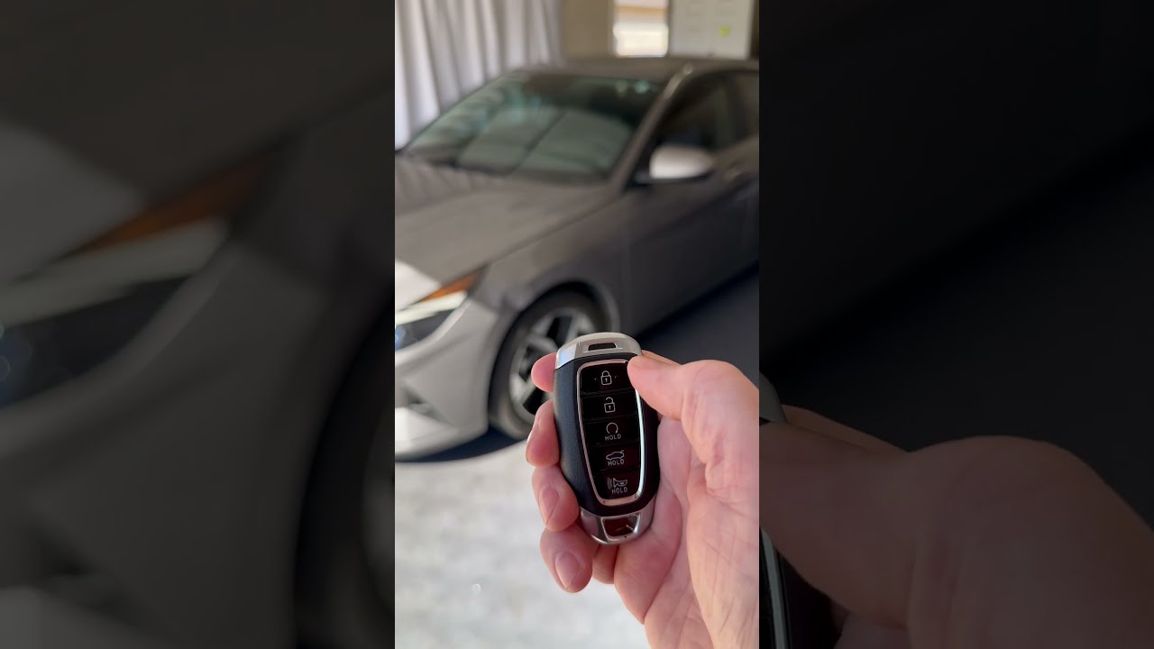 2021 2023 Hyundai Elantra How To Use Remote Start Feature On Elantra Remote Key Fob hyundai