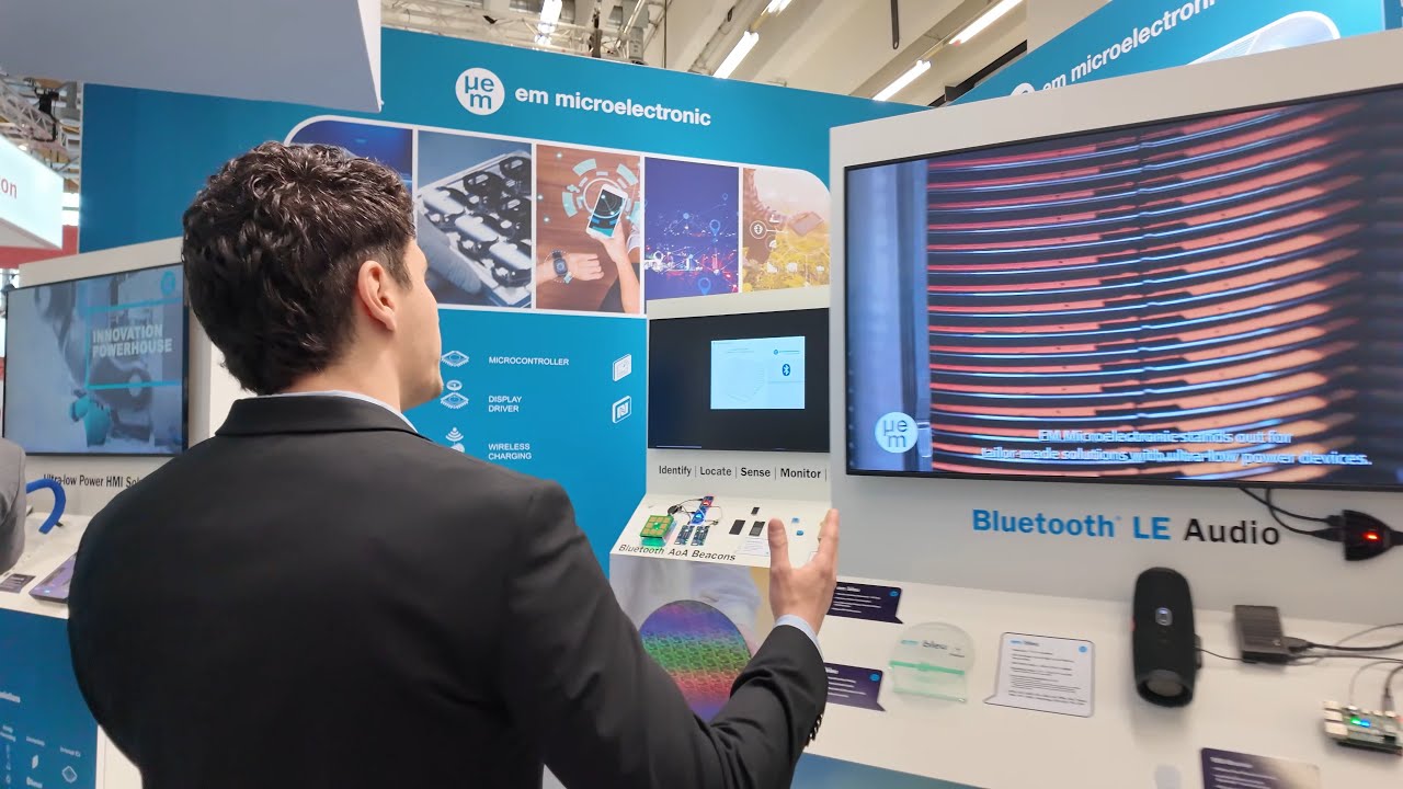 EM Microelectronic Booth Tour Embedded World 2025 #ew25 Ultra-Low Power ...